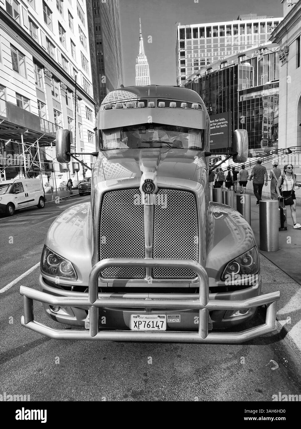 New York City, USA - September 01, 2023: Kenworth T660 truck vehicle in ...