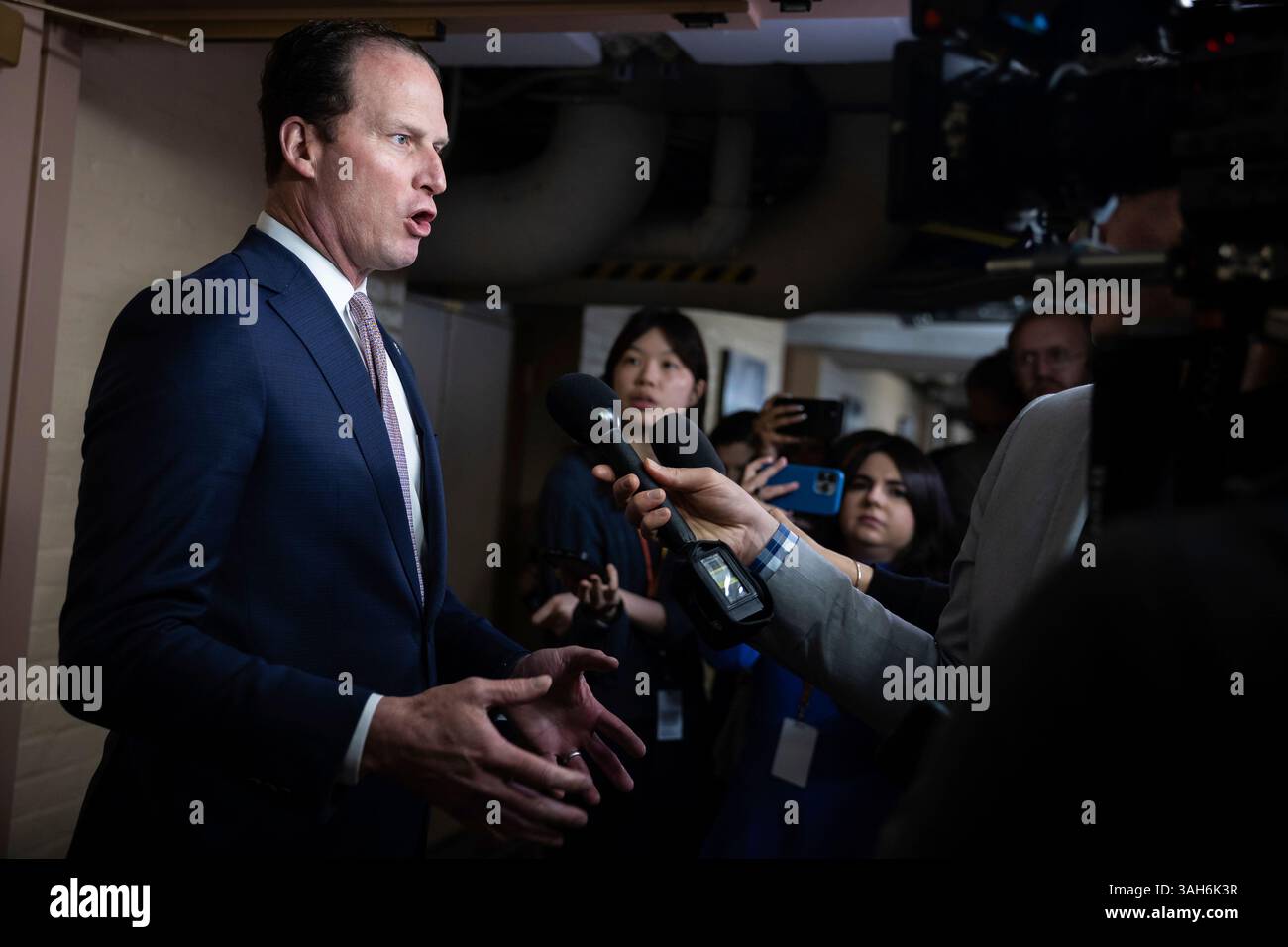Republican Study Committee Chair August Pfluger (R-Texas) speaks with ...