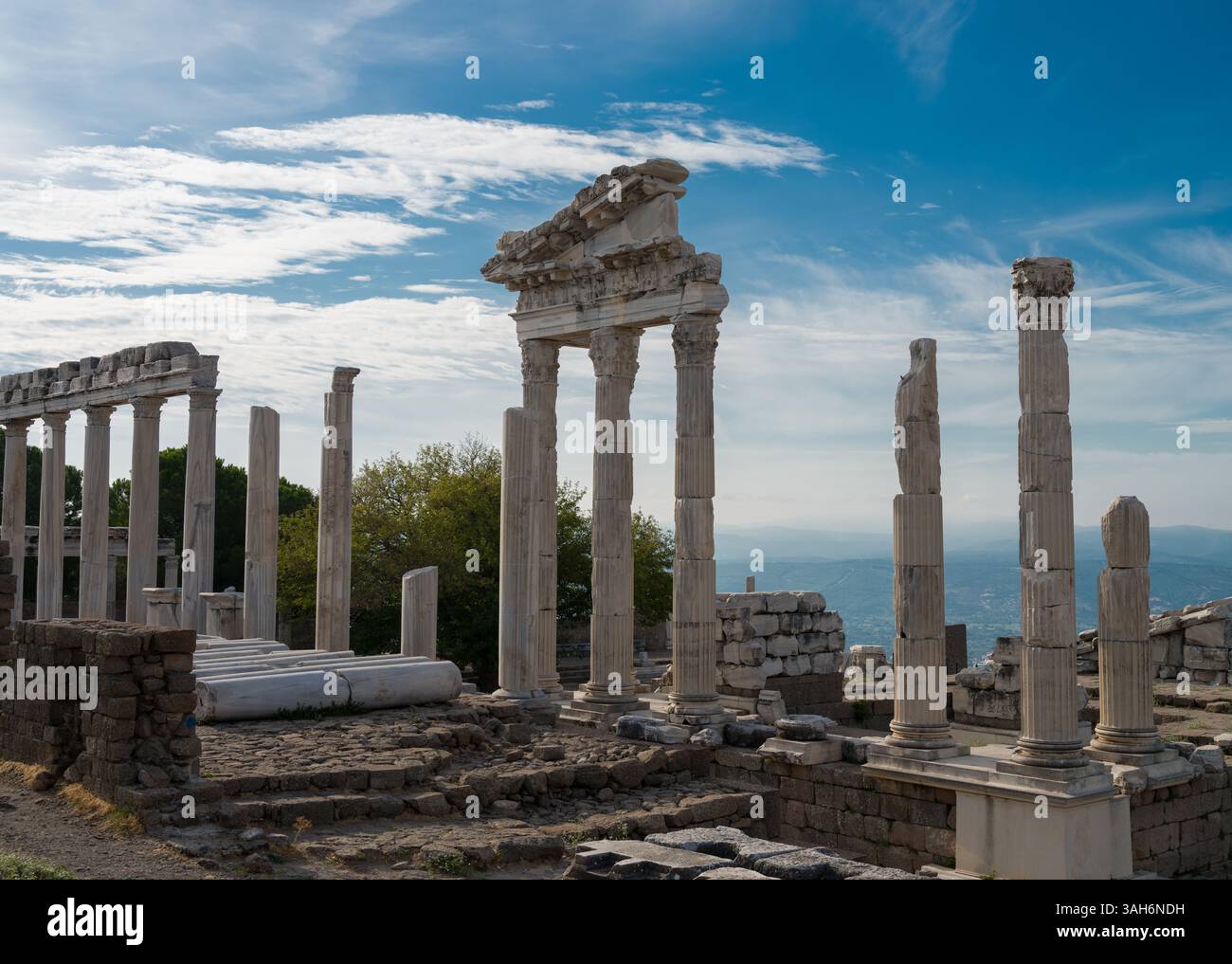 Ruins of the ancient city of Pergamon. Cultural travel in Turkey ...