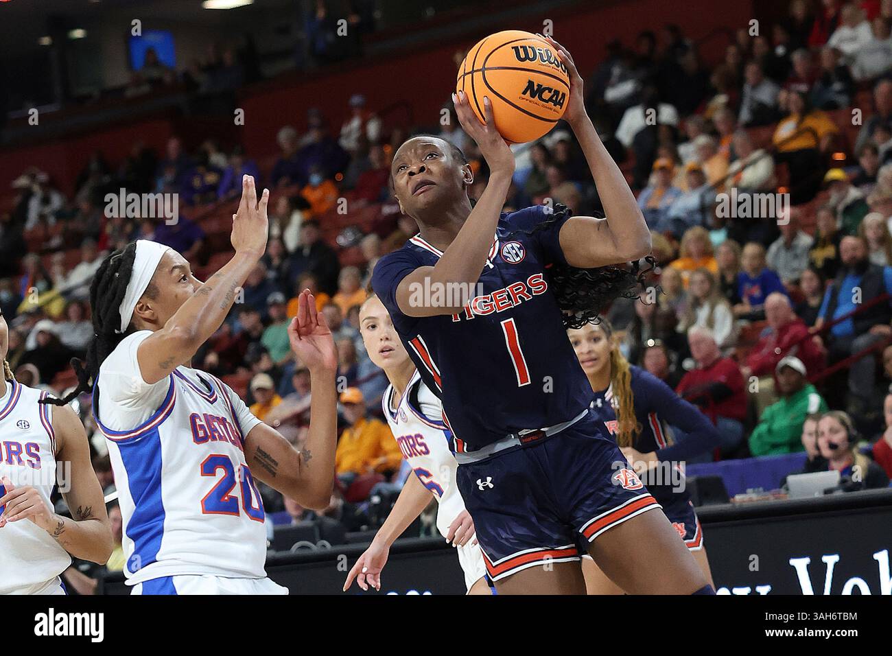 GREENVILLE, SC - MARCH 05: Auburn Tigers forward Celia Sumbane (1 ...