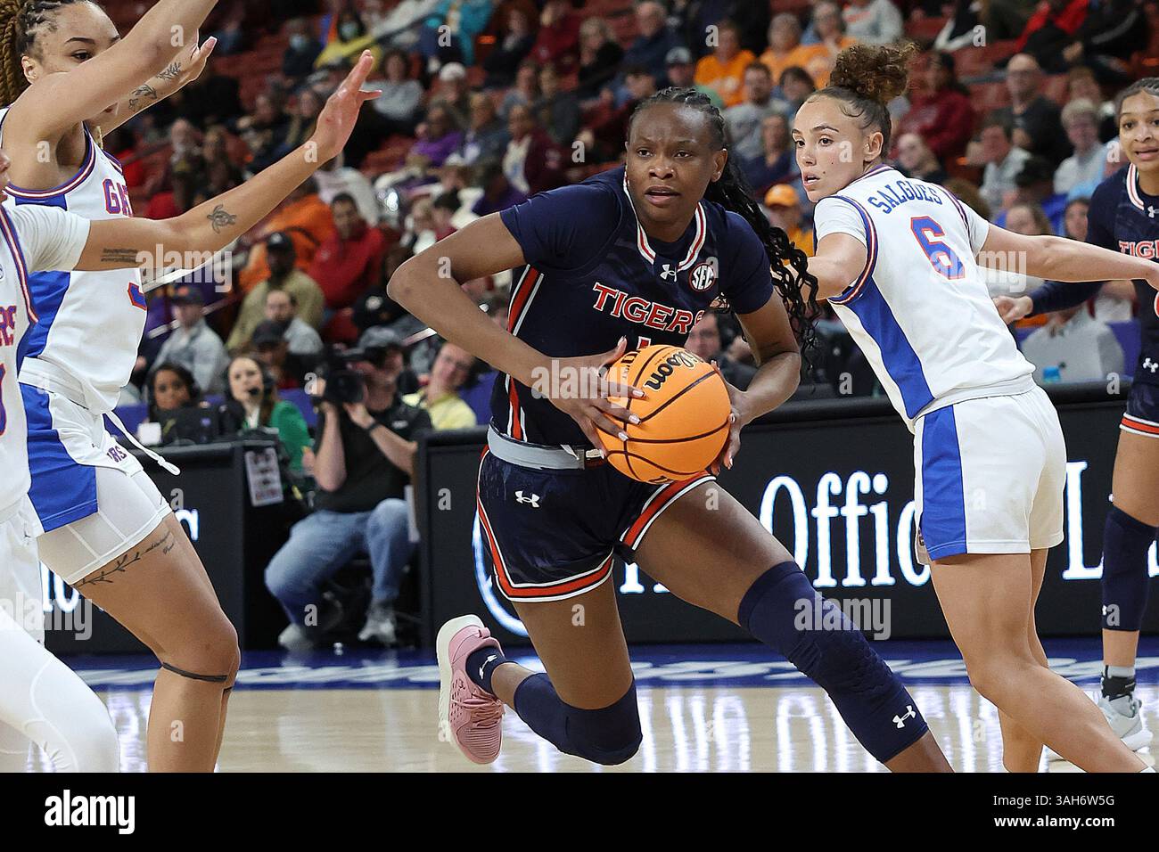 GREENVILLE, SC - MARCH 05: Auburn Tigers forward Celia Sumbane (1 ...