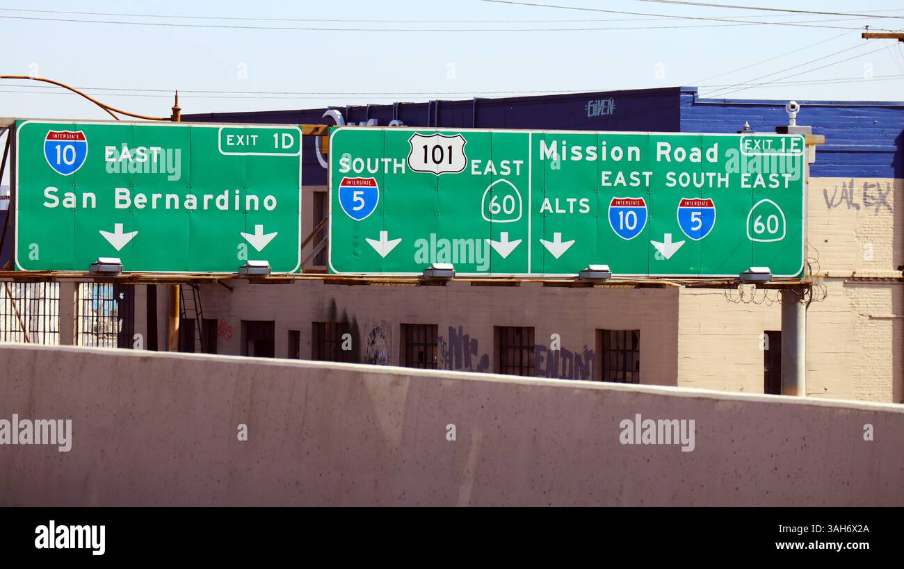 Los angeles freeway i10 east hi-res stock photography and images - Alamy