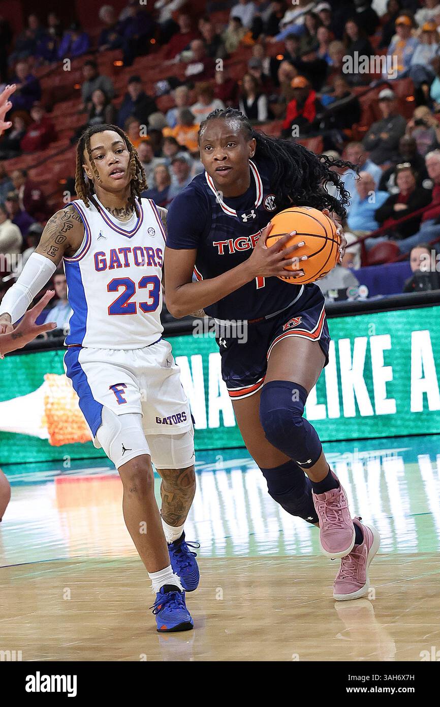 GREENVILLE, SC - MARCH 05: Auburn Tigers forward Celia Sumbane (1 ...