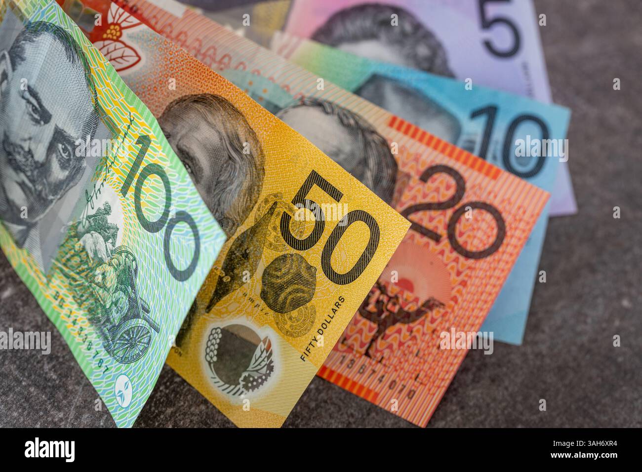 Australia Finance, Australian Dollars, Various Paper Money, Business ...