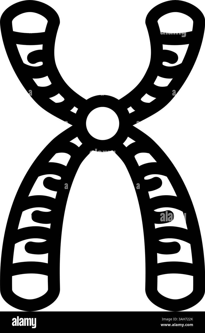 chromosome genetic engineering line icon vector illustration Stock ...