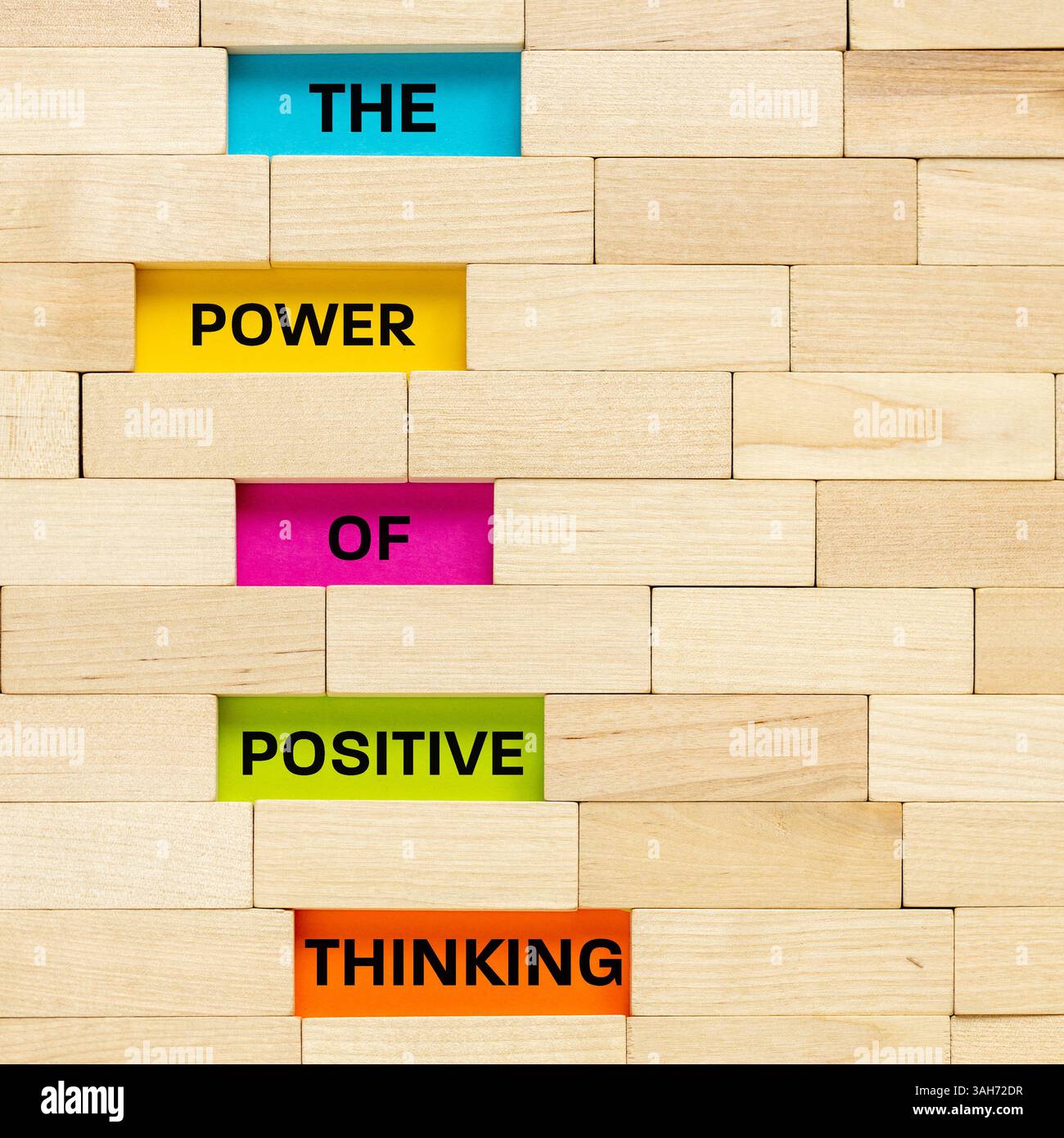 Positive thinking symbol. conceptual words, Power of positive thinking ...