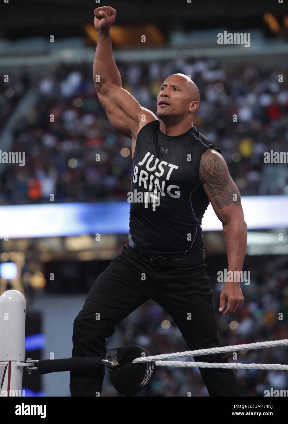 Mar 29, 2015 - Santa Clara, California, U.S. - The Rock during WWE ...