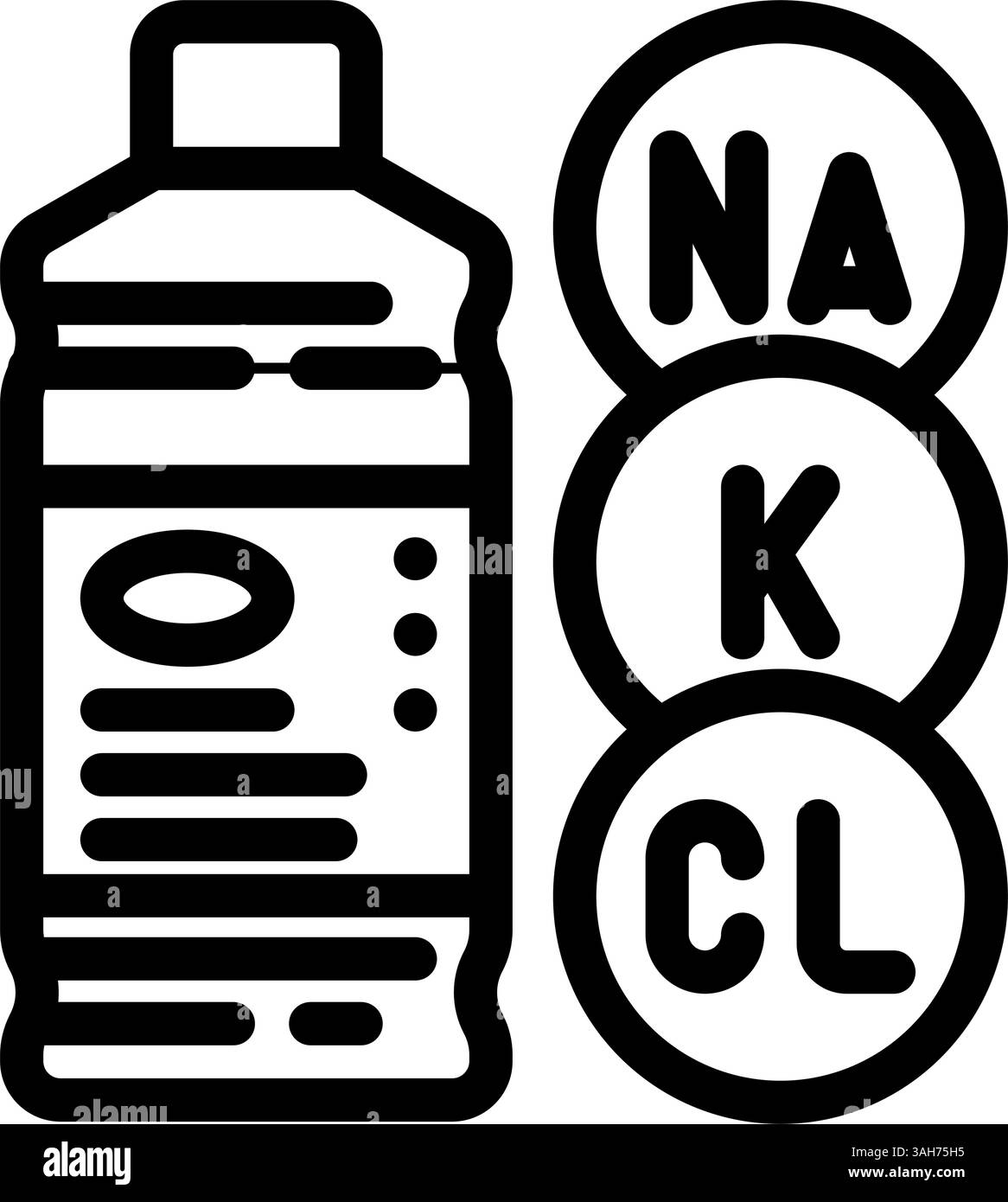 pedialyte electrolyte drink diarrhea line icon vector illustration ...