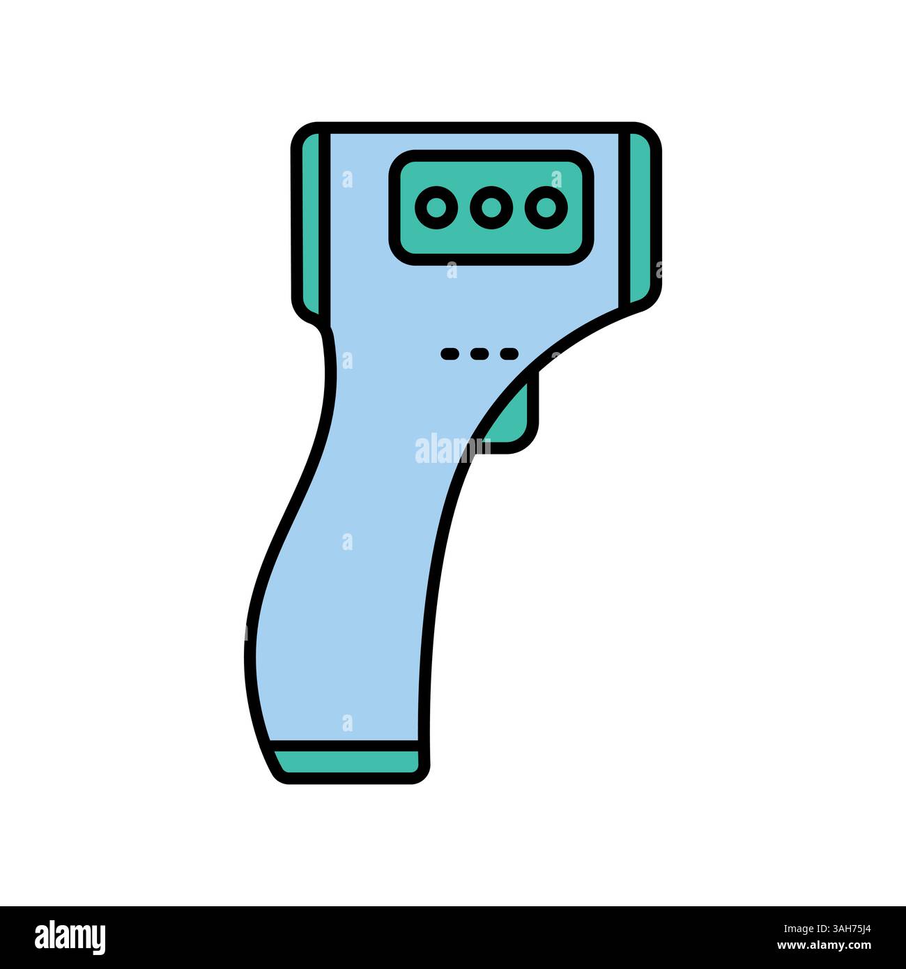 Smart thermometer color line icon for digital and print projects ...