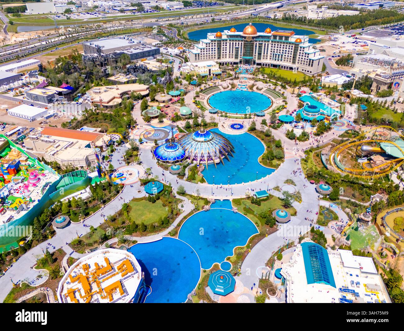 Orlando, FL, USA - April 7, 2025: Orlando Epic Universe Universal theme ...