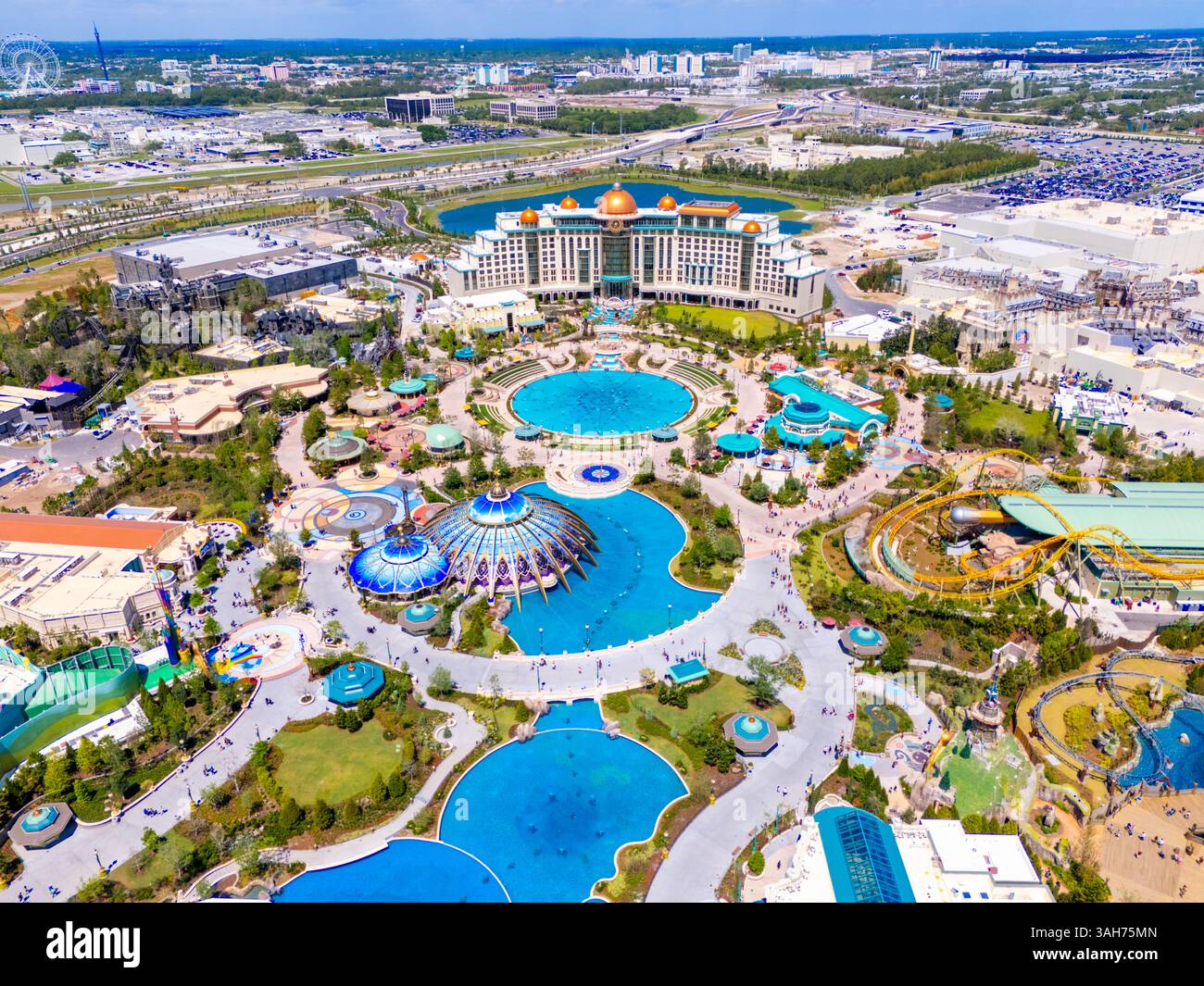Orlando, FL, USA - April 7, 2025: Orlando Epic Universe Universal theme ...