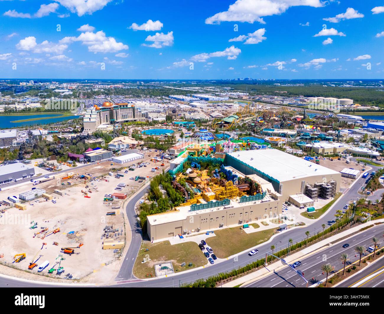 Orlando, FL, USA - April 7, 2025: Orlando Epic Universe Universal theme ...