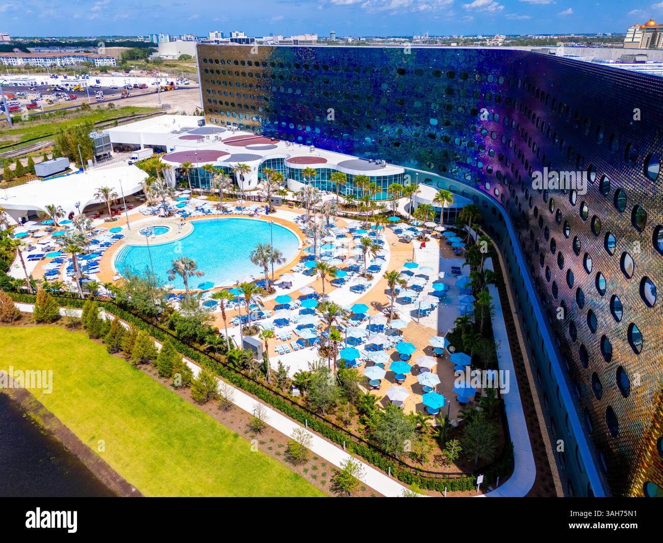 Orlando, FL, USA - April 7, 2025: Aerial photo Orlando Stella Luna and ...