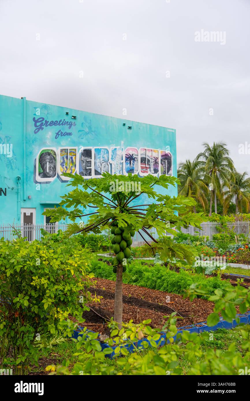 Miami, FL, USA - March 30, 2025: Overtown art mural on the Center For ...