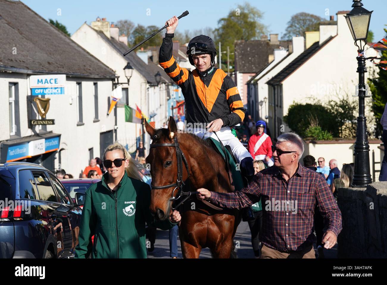 Grand National winning horse Nick Rockett and jockey Patrick Mullins ...