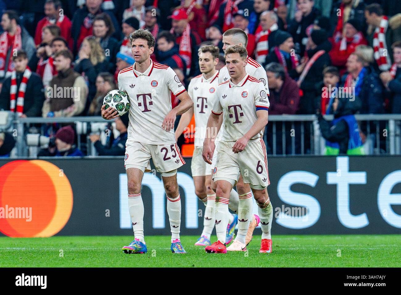 08.04.2025, FC Bayern München vs. Inter Mailand, UEFA Champions League ...
