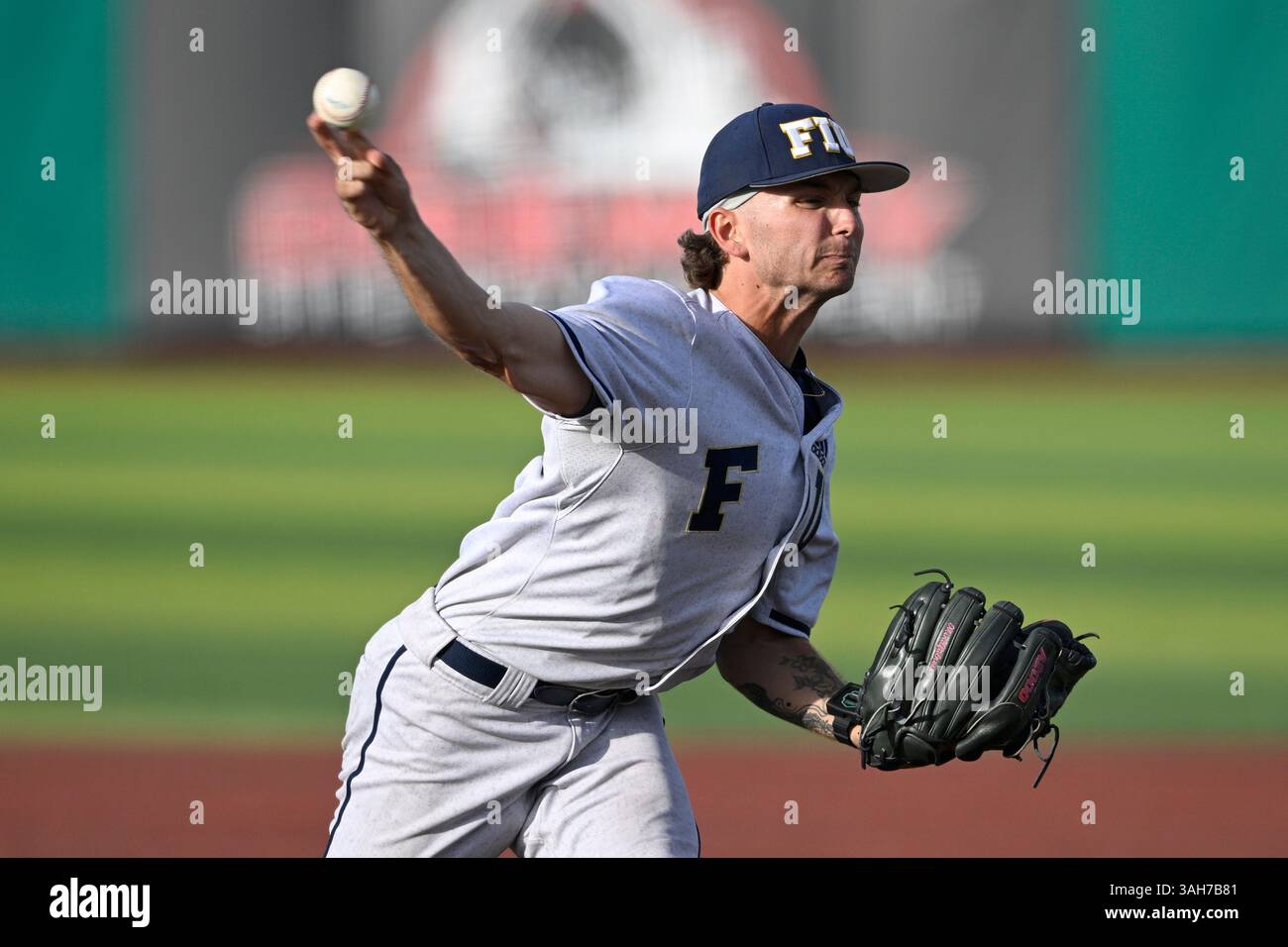Florida International pitcher Shane Tucker (42) throws during an NCAA ...