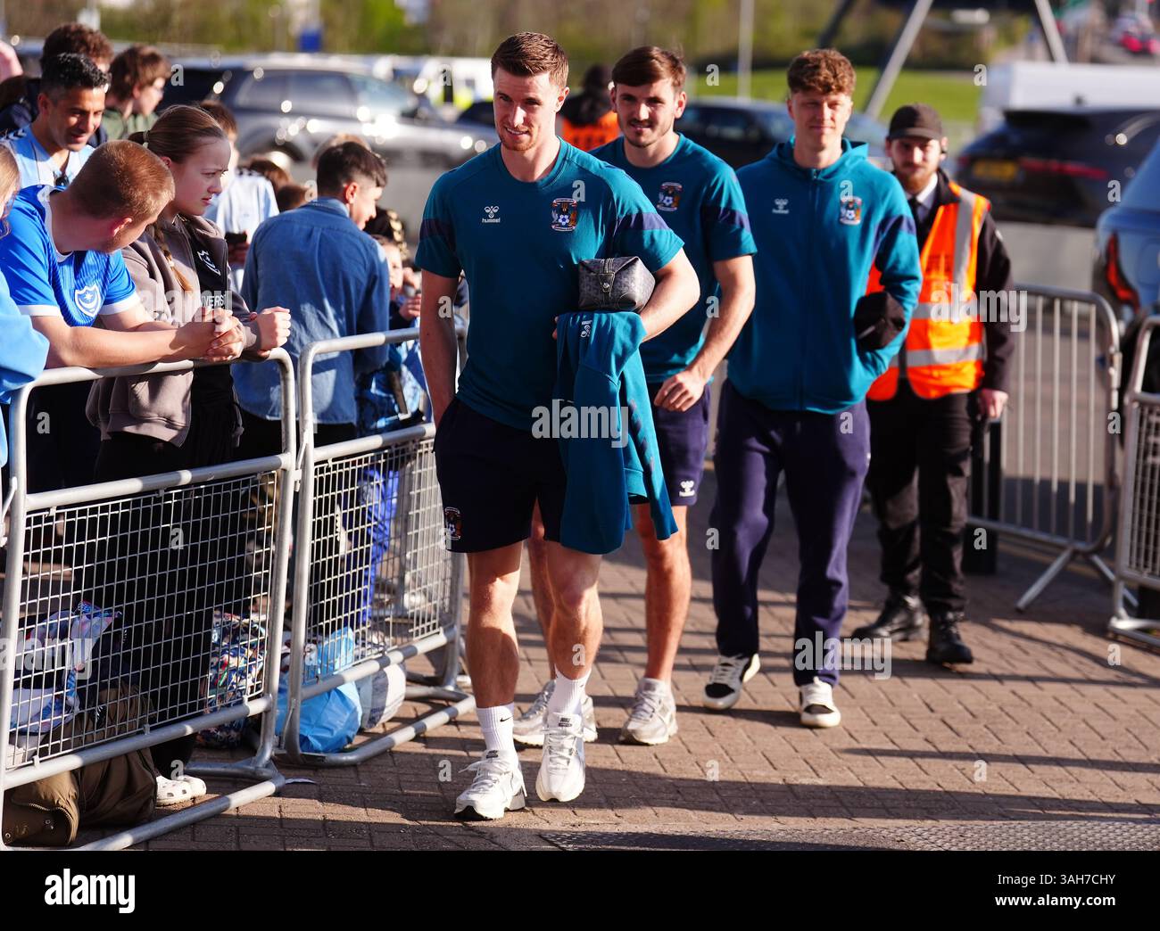 Coventry City's Jamie Paterson arrives ahead of the Sky Bet ...