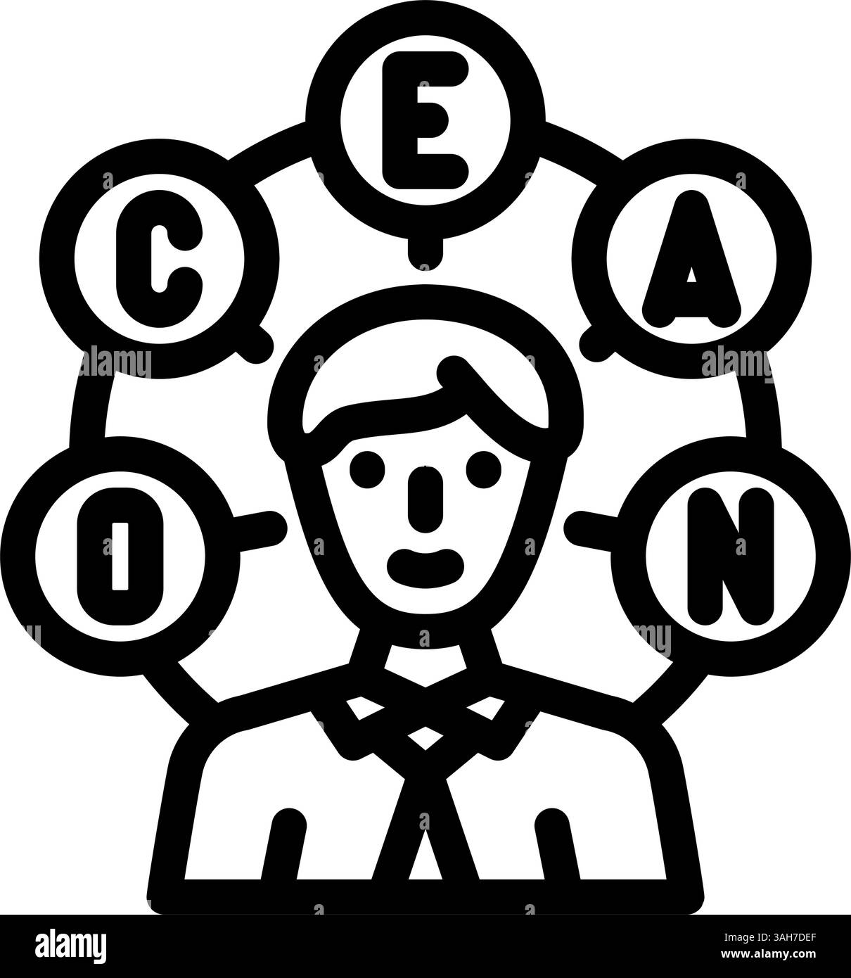 personality traits interview job line icon vector illustration Stock ...