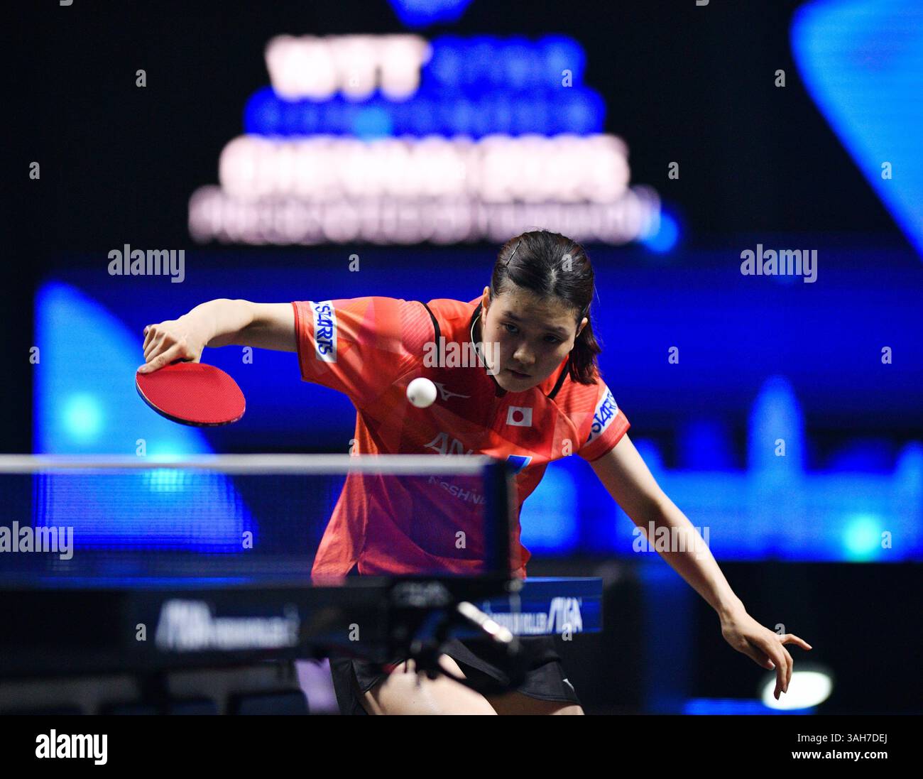 Chennai, India. 30th March, 2025. Miwa Harimoto claimed victory against ...