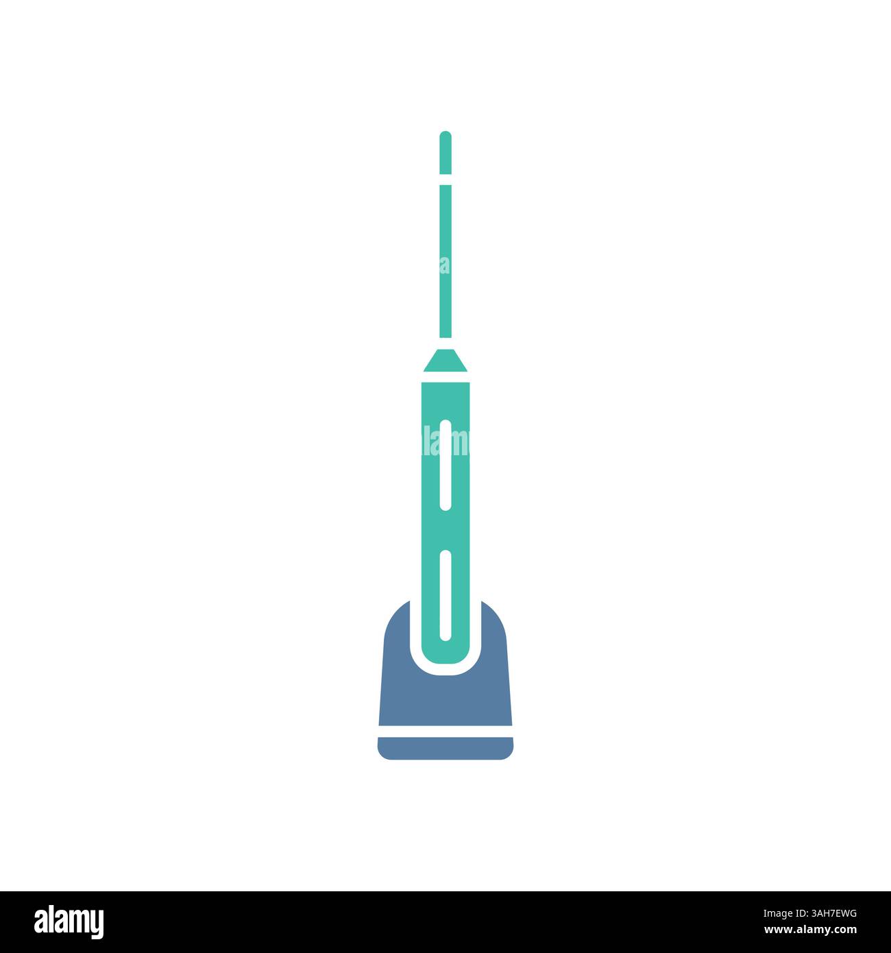 smart teeth cleaning system color flat icon for digital and print ...