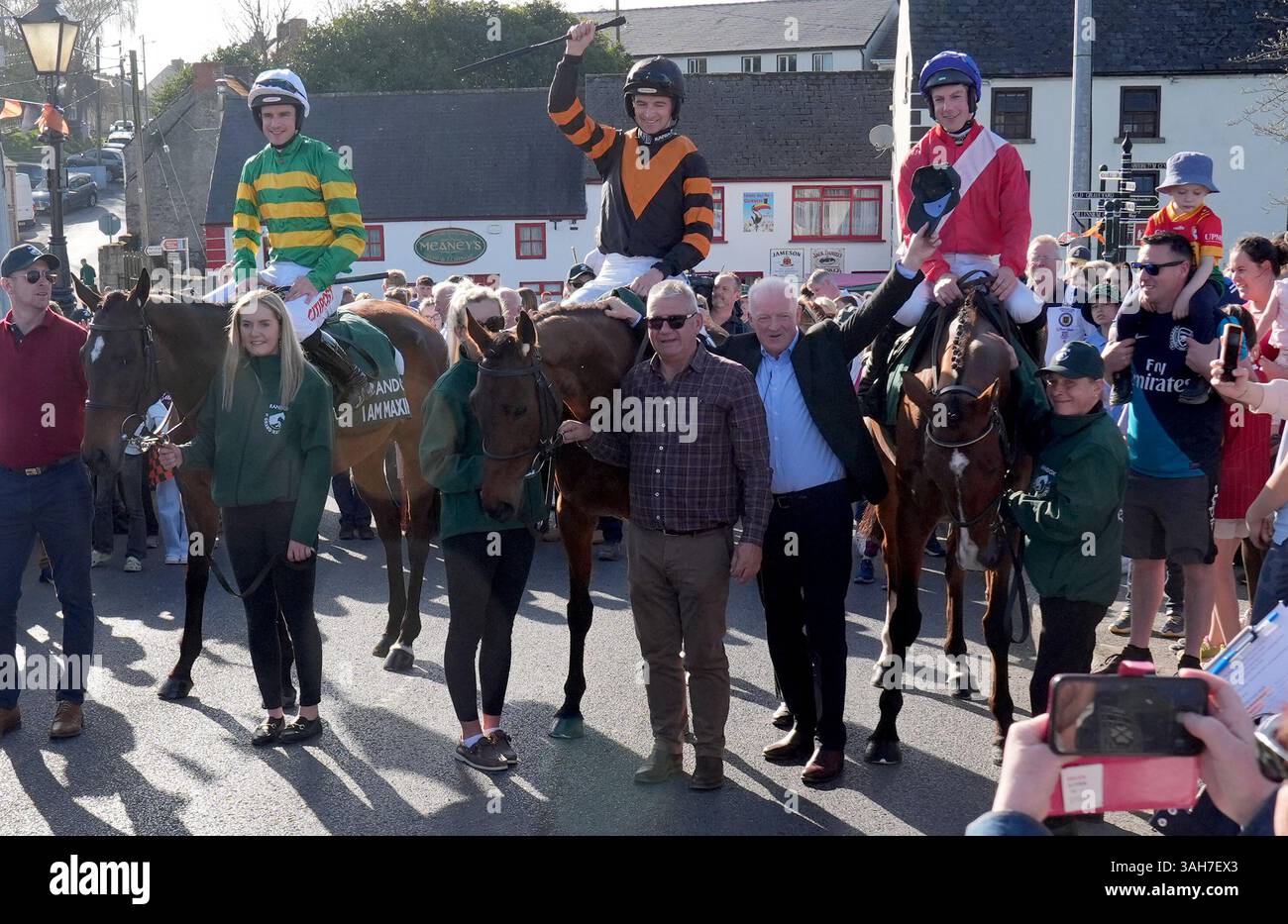 Grand national winning jockey patrick mullins during the 2025 randox ...