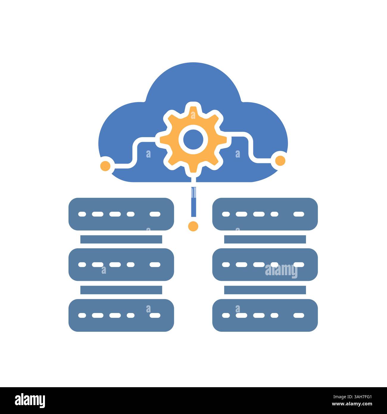 Big data color flat icon for digital and print projects. Minimal clean ...