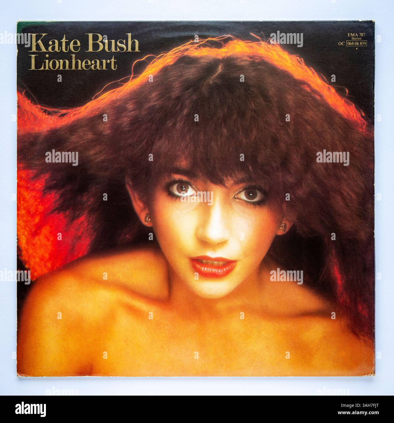 Back cover of Lionheart, the second studio album by British singer songwriter Kate Bush, which ...