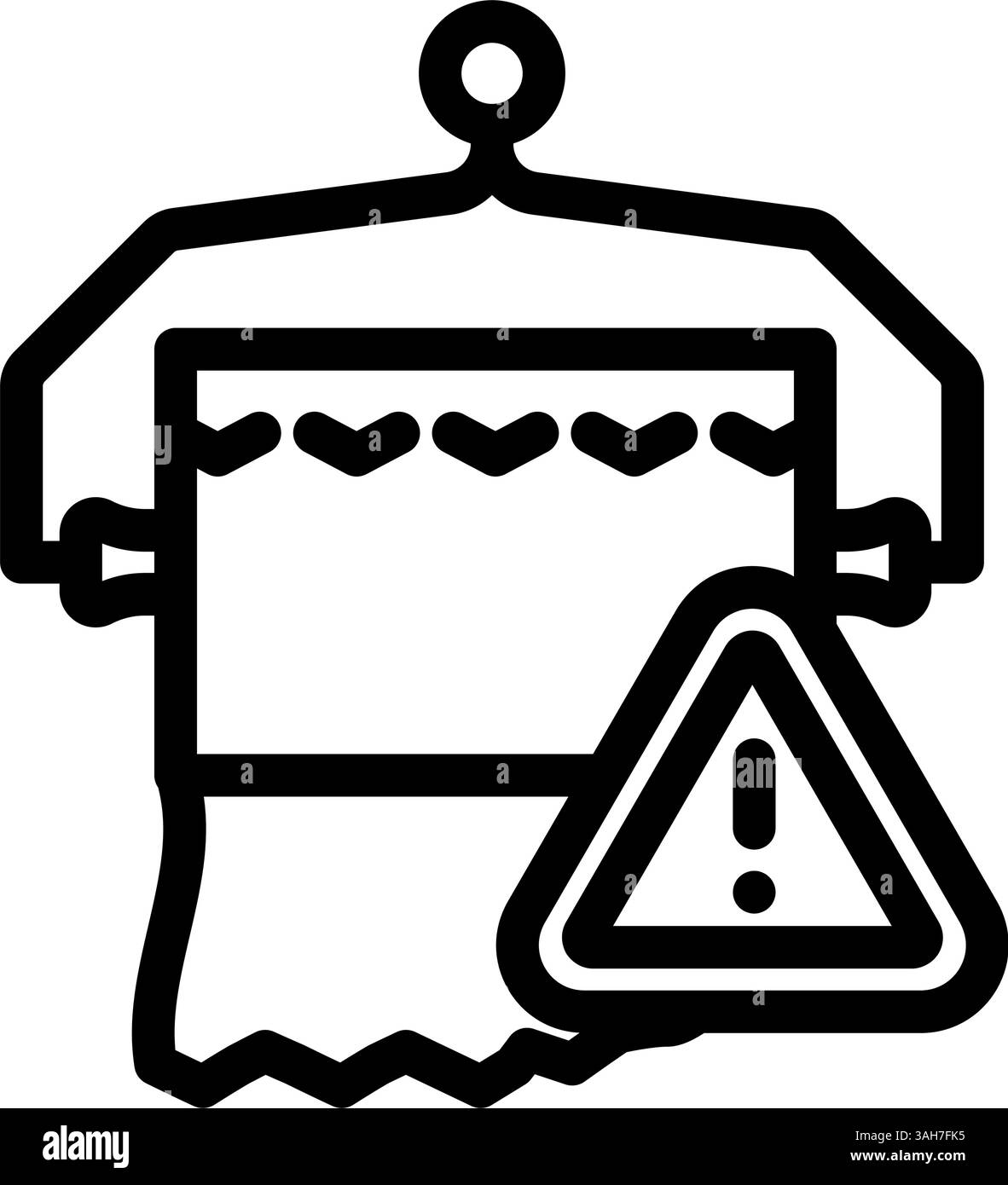 diarrhea warning line icon vector illustration Stock Vector Image & Art ...