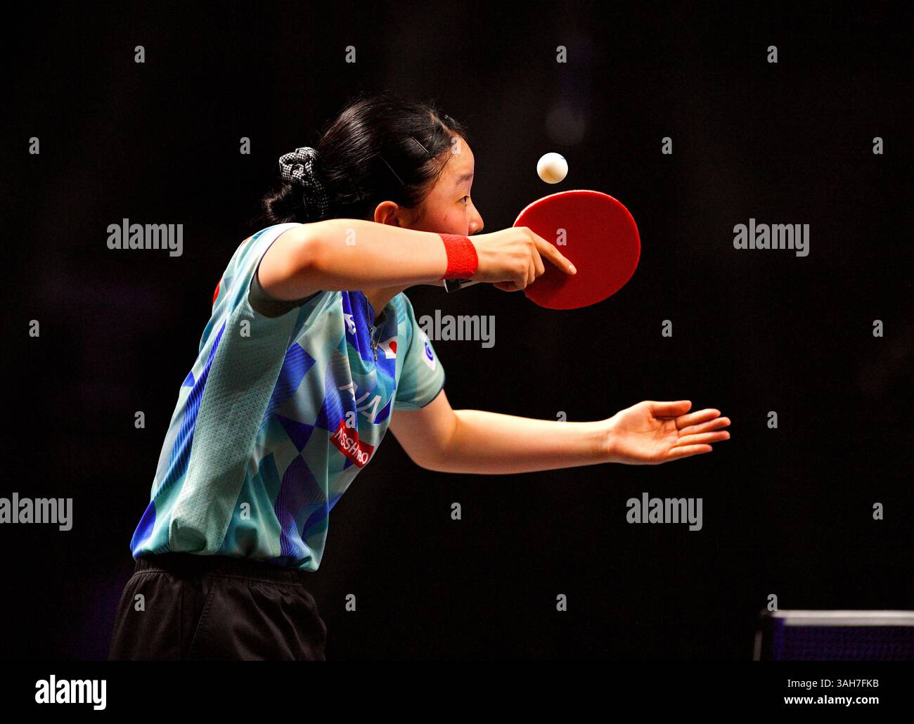 Chennai, India. 30th March, 2025. Miwa Harimoto claimed victory against ...