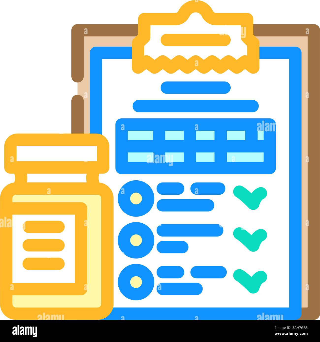 pharmacy inventory pharmacist color icon vector illustration Stock ...
