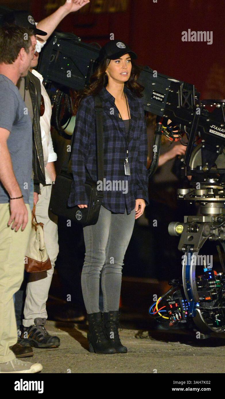 May 28, 2015 - New York City, NY, USA - Actress Megan Fox on the set of ...
