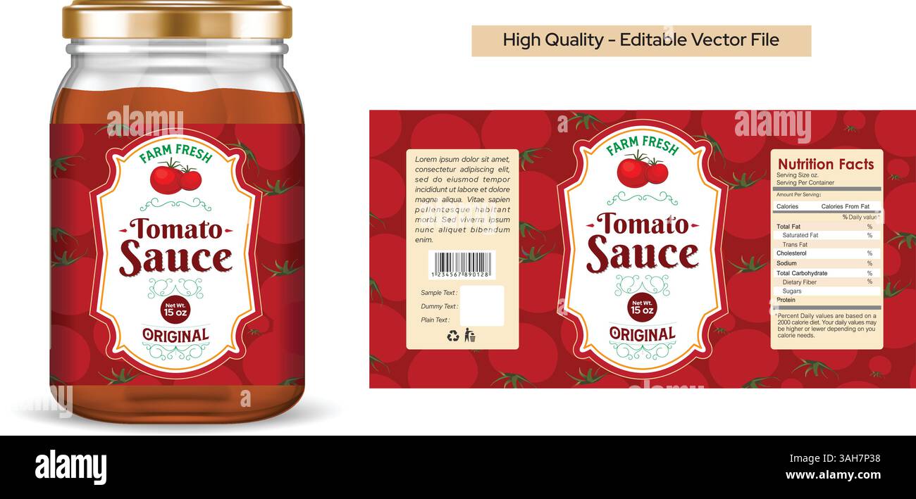 Tomato label design hi-res stock photography and images - Alamy