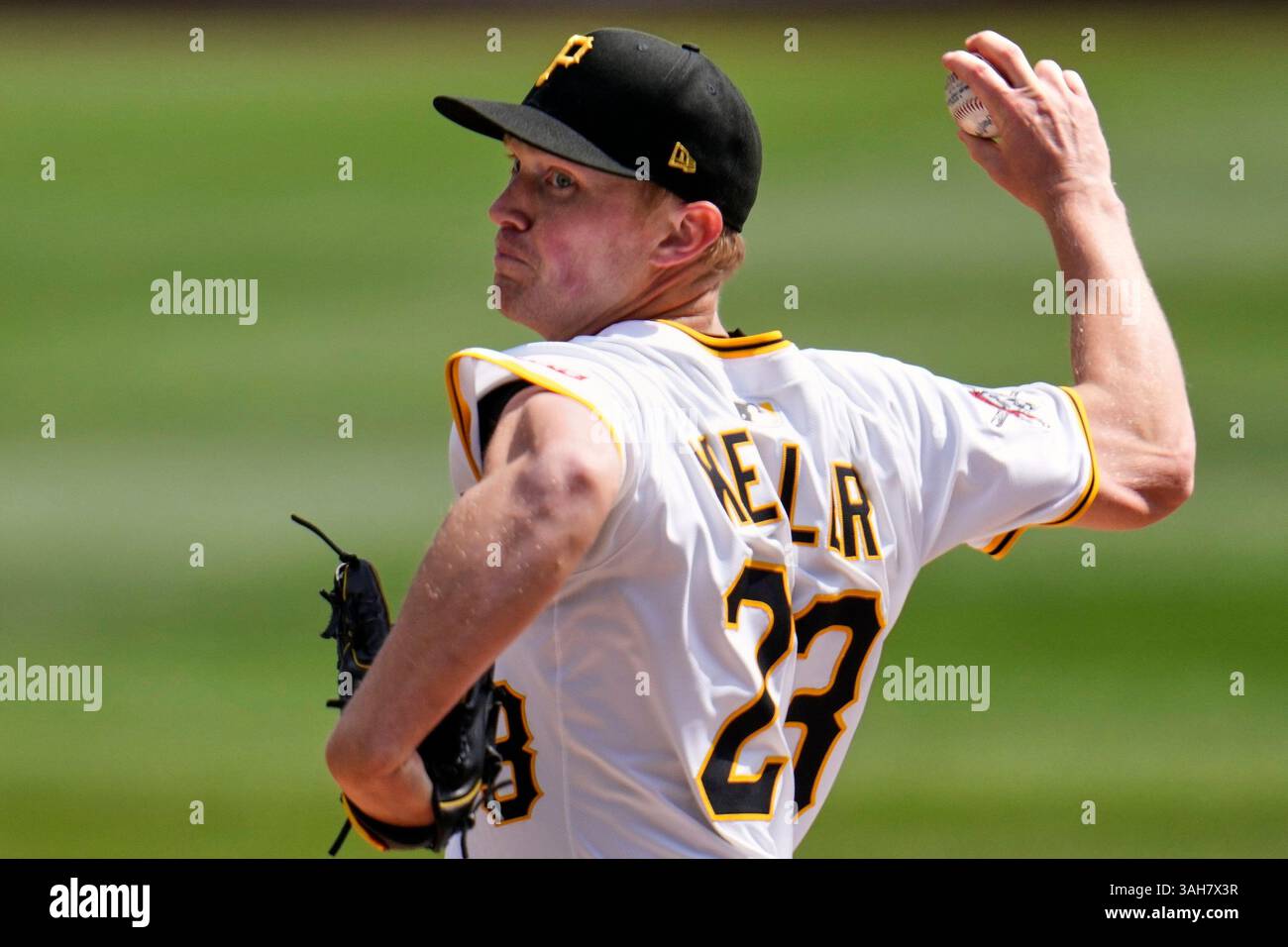 Pittsburgh Pirates pitcher Mitch Keller delivers during the first ...