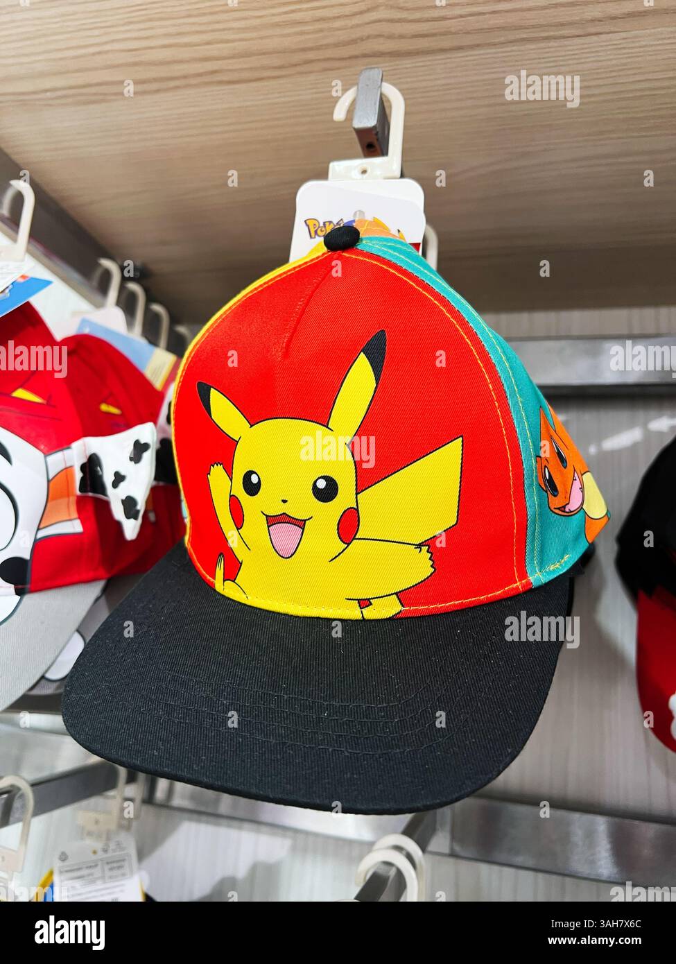 Kyiv, Ukraine - April 08, 2025: Brightly designed cap portraying ...