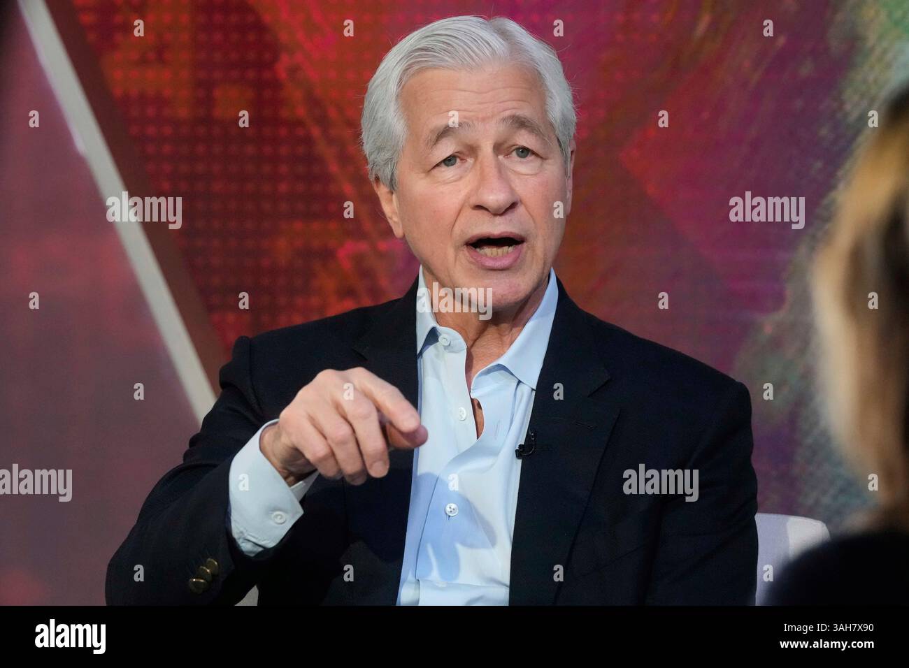 JPMorgan CEO Jamie Dimon is interviewed by Maria Bartiromo on the ...
