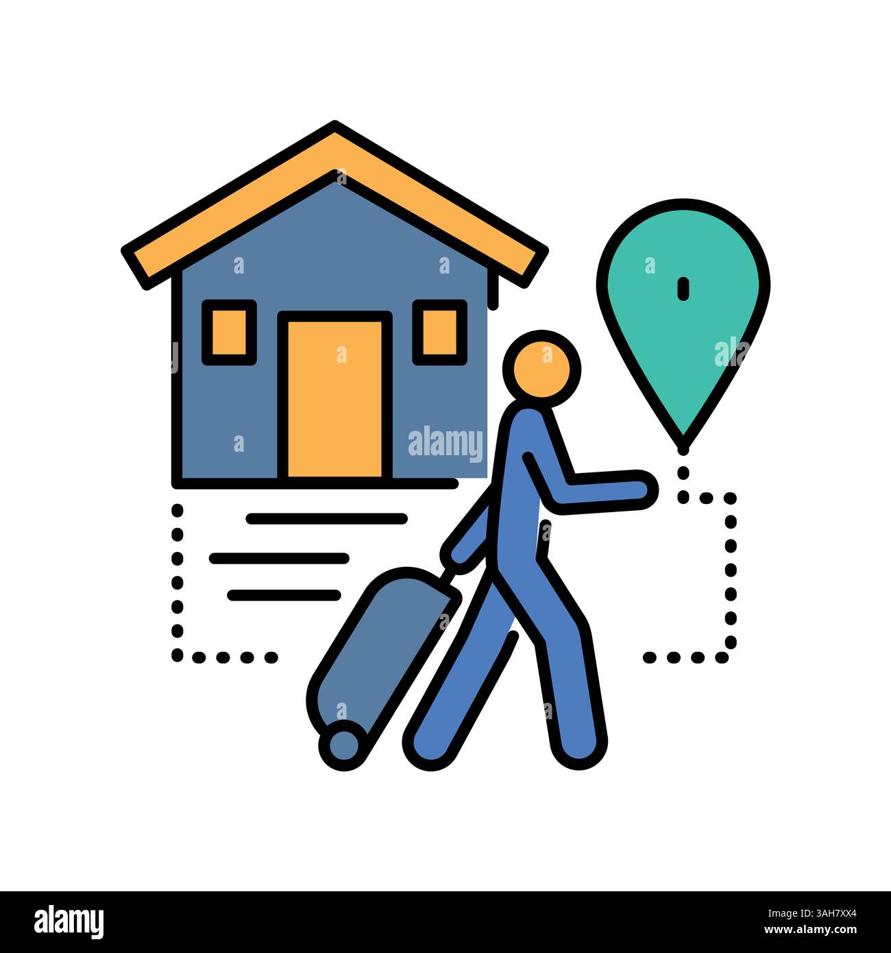 Cross border movement Stock Vector Images - Alamy
