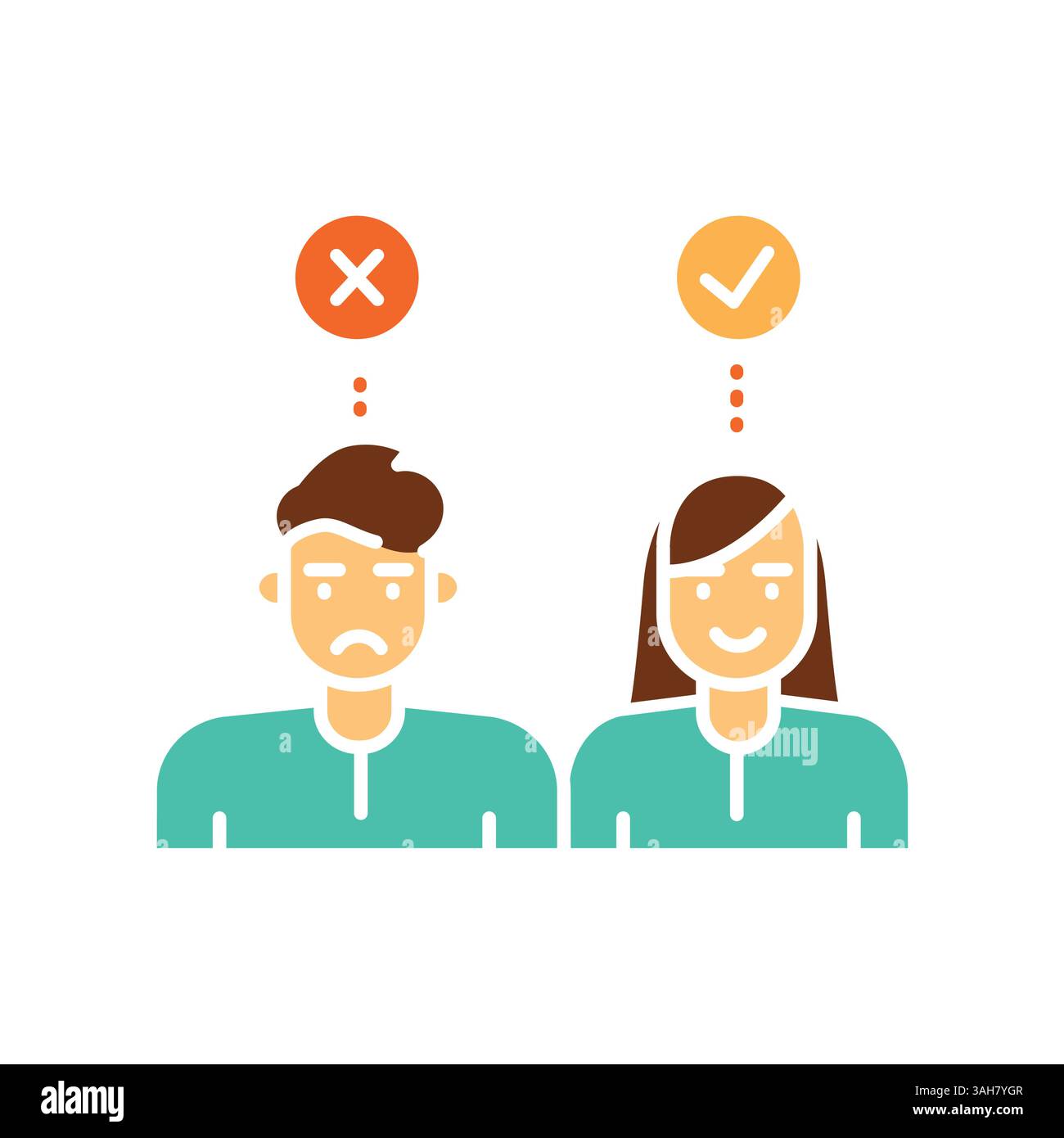 Social exclusion color flat icon for digital and print projects ...