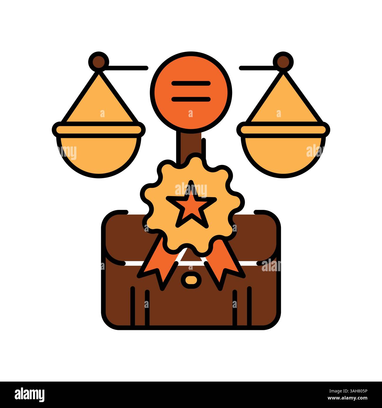 Equality of opportunity color flat icon for digital and print projects ...