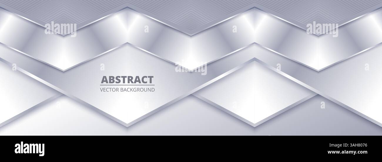 Geometric abstract background with silver gradient 3d triangle shapes ...