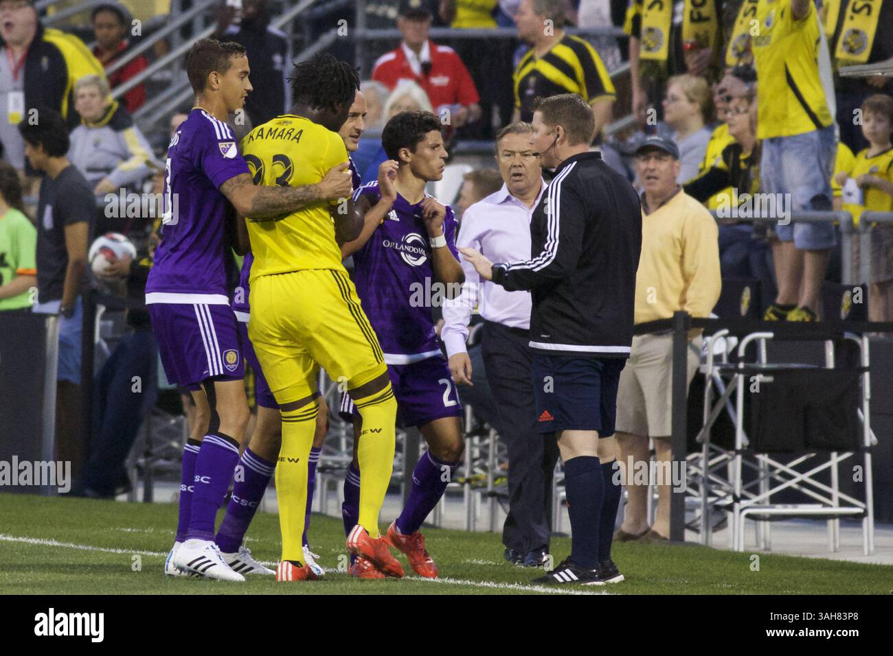 April 18, 2015 - Columbus, Ohio, U.S - Columbus Crew SC forward Kei ...