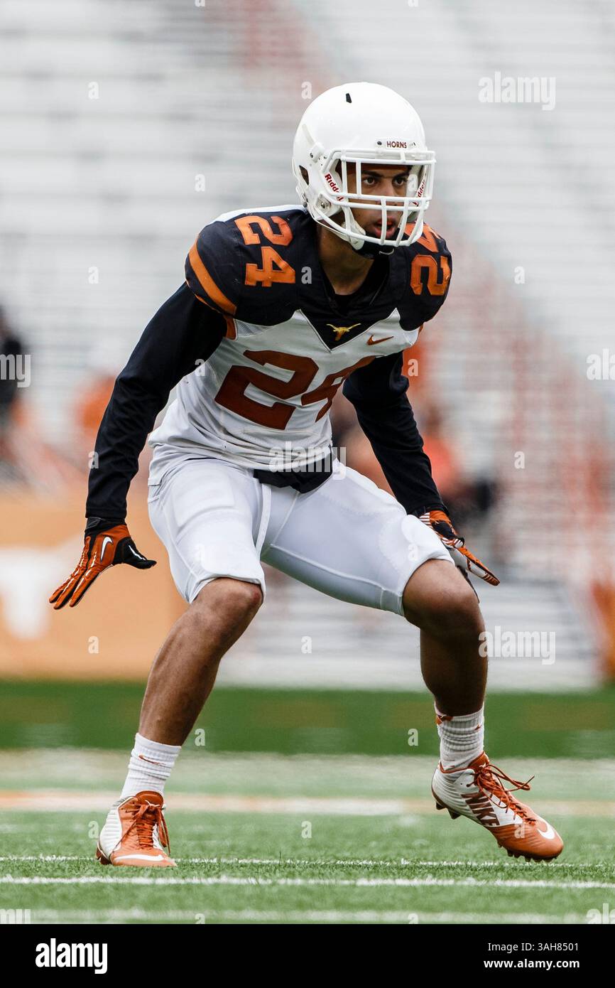 April 18, 2105: Texas Longhorns defensive back John Bonney (24) during ...