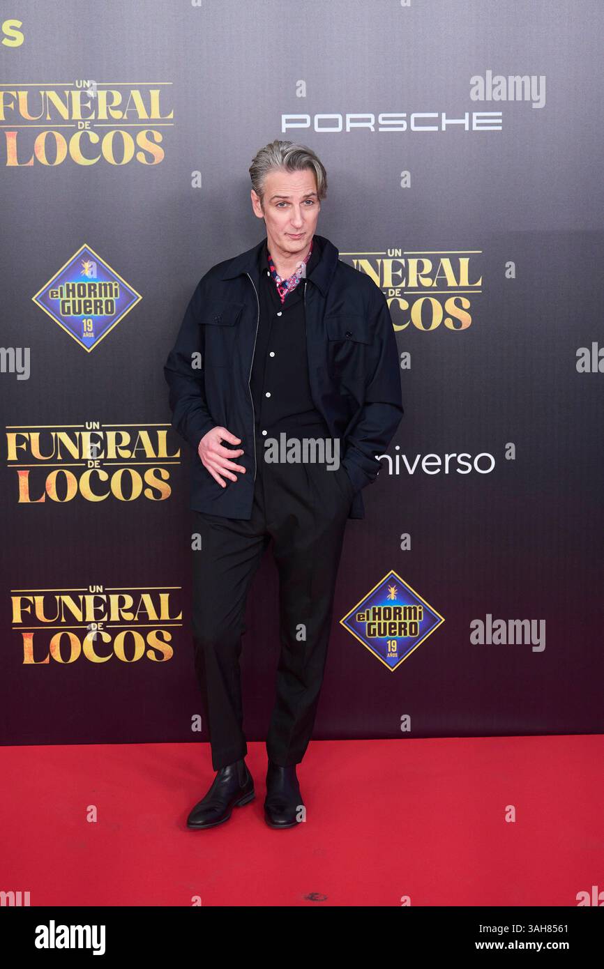 Ernesto Alterio attends 'Un Funeral de Locos' Premiere on April 9, 2025 ... Ernesto Alterio attends 'Un Funeral de Locos' Premiere on April 9, 2025 ...