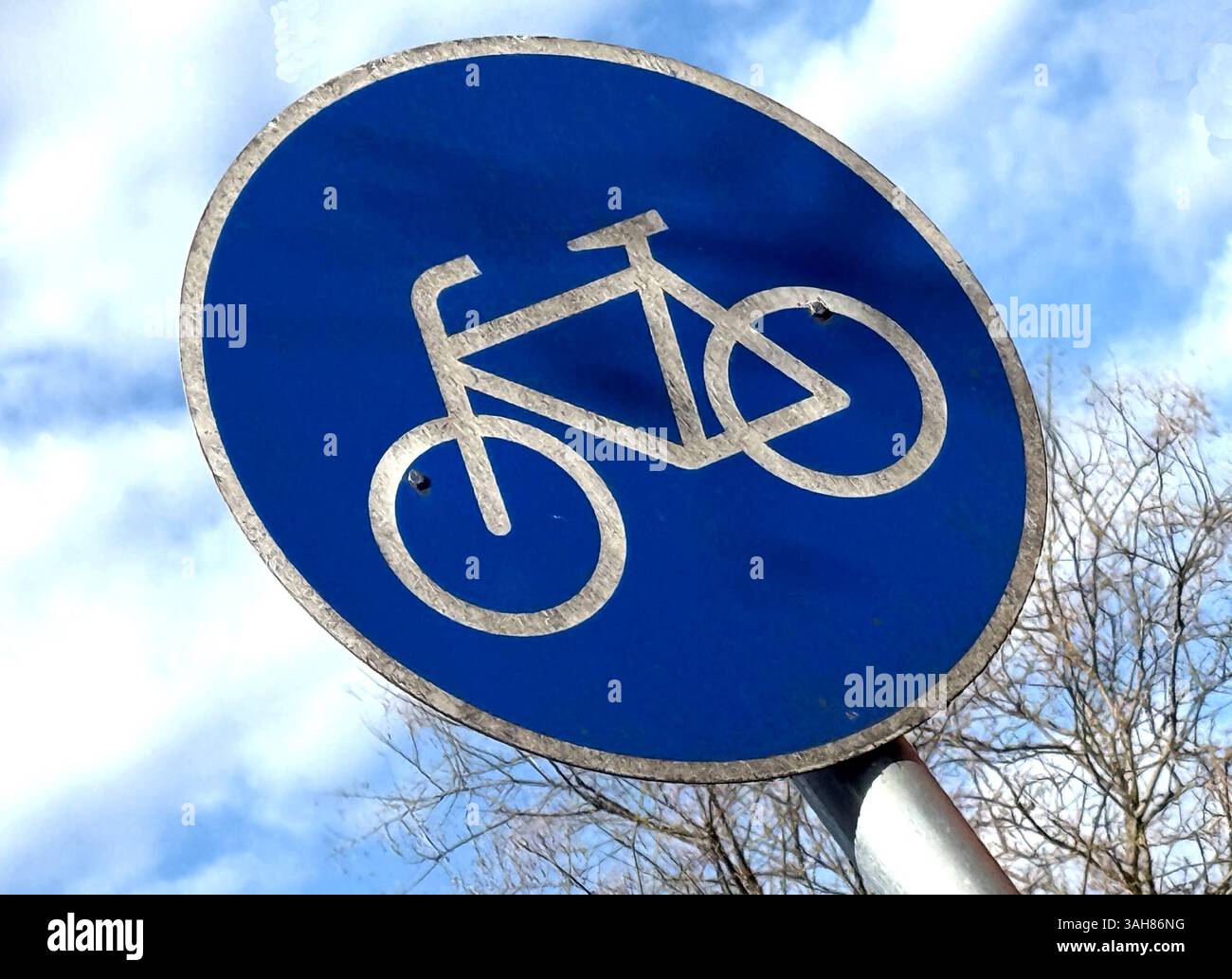 Verkehrszeichen Radweg Fahrradstreifen Fahrrad *** Traffic signs Cycle ...