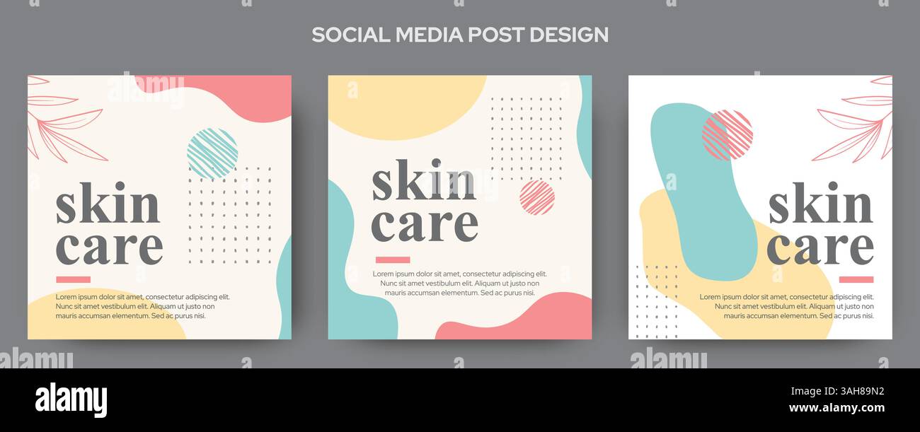 Skin care post design Beauty and Spa Salon social media banner template ...