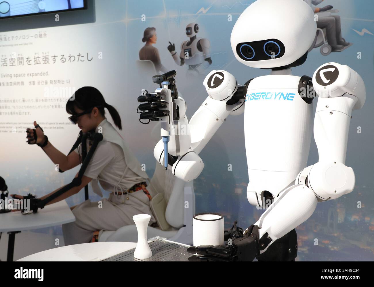 Osaka, Japan. 9th Apr, 2025. Japanese robot venture Cyberdyne ...