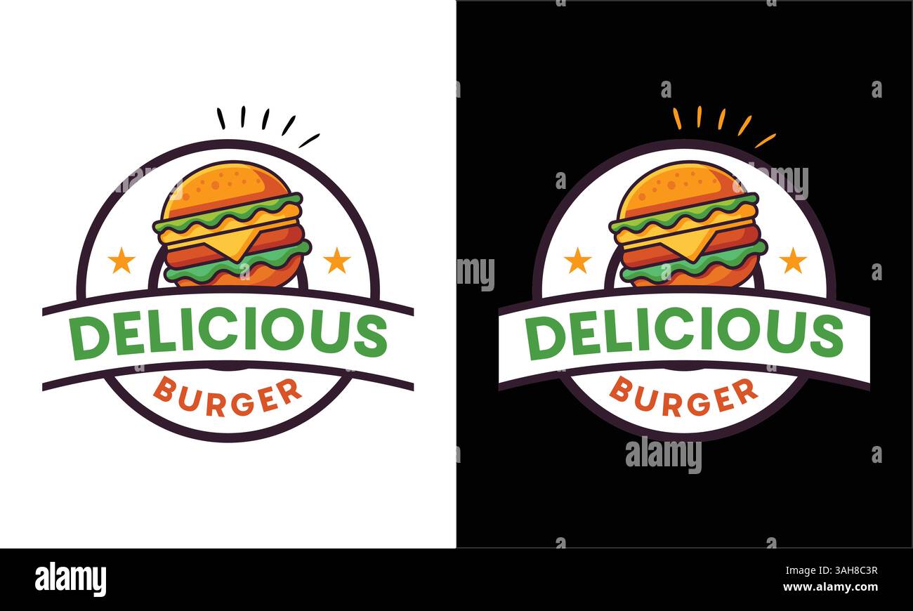 burger logo images design, delicious burger logo template design ...