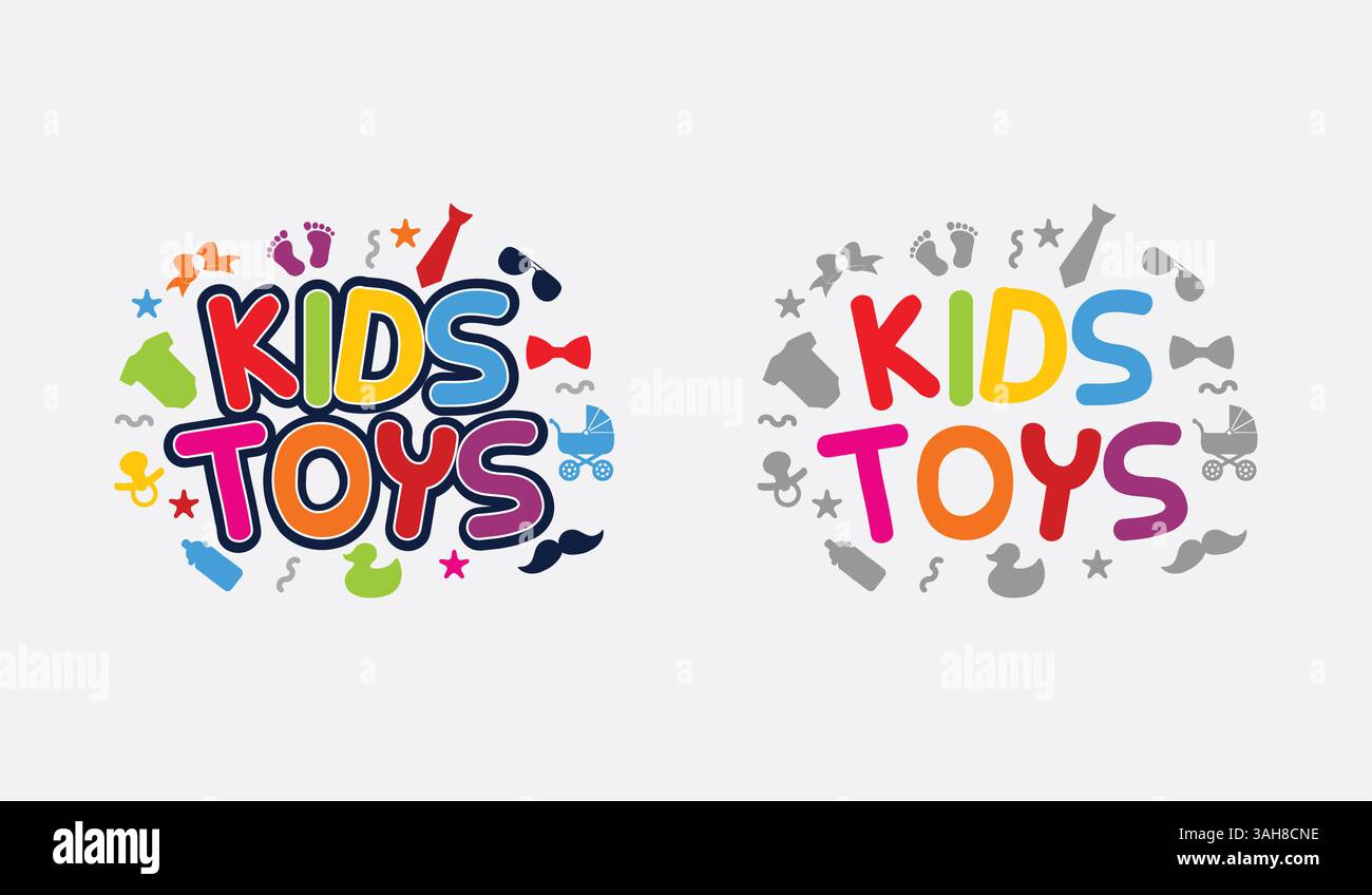 Downloadable kids logo Stock Vector Images - Alamy