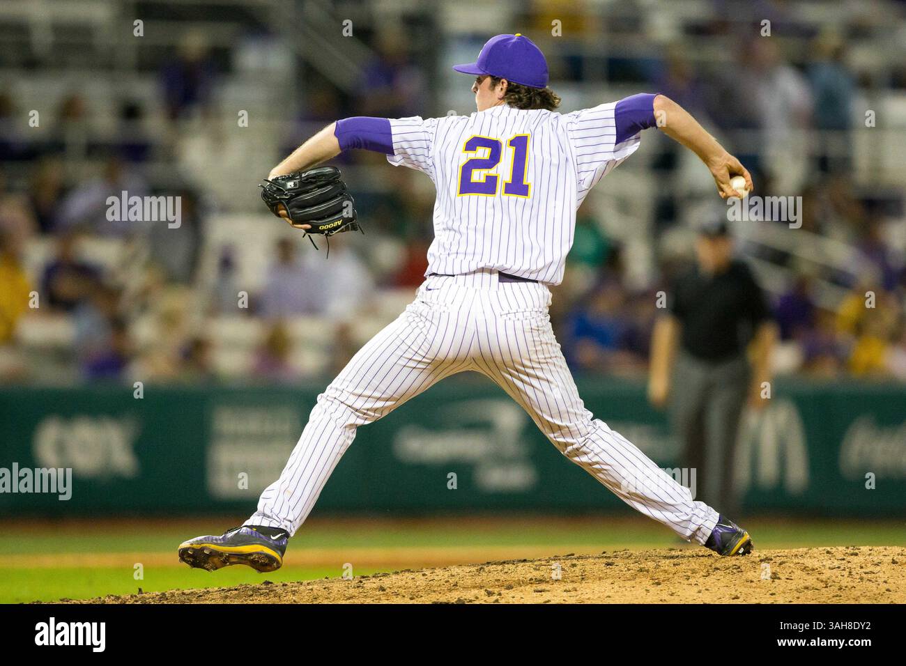 April 21, 2015: LSU Tigers pitcher Doug Norman (21) during the game ...