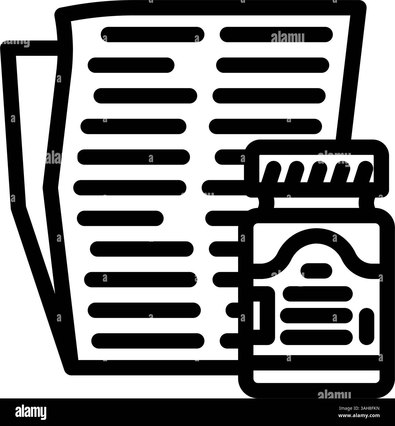 drug information pharmacist line icon vector illustration Stock Vector ...